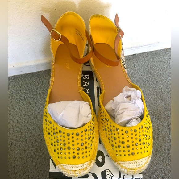 BAMBOO | Shoes | 52 Adorable Yellow Espadrillelike Maryjane Covered ...